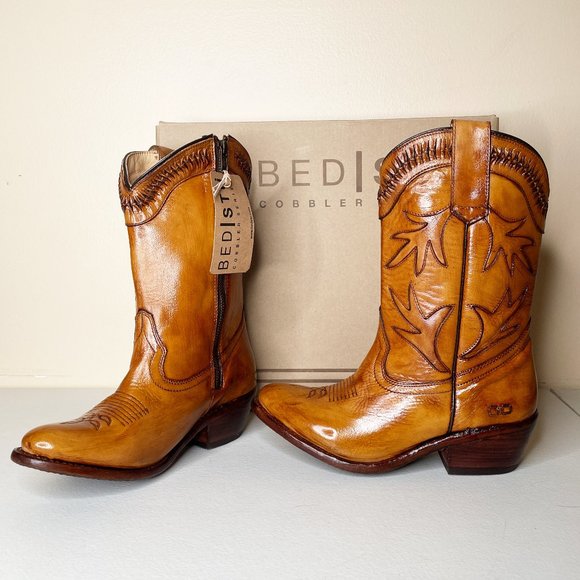 BED|STU | Shoes | New Bedstu Lancy Windsor Tan Glaze Cowboy Boots Size Up | Poshmark